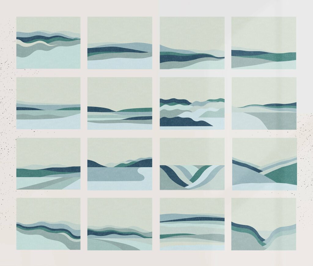 Modern Abstract Landscapes – MasterBundles