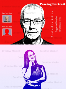 Tracing Portrait Photoshop Action – MasterBundles