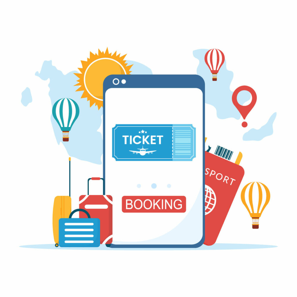 11 Online Travel Ticket Store Illustration - MasterBundles