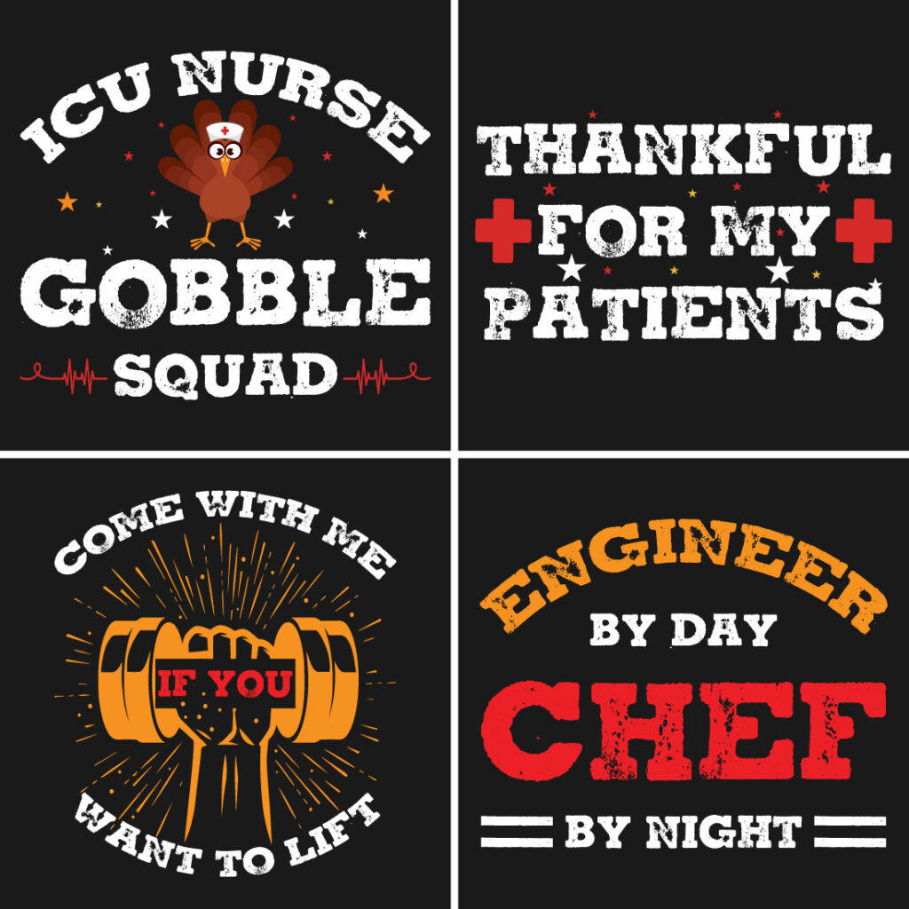 Typography T-shirt Vector Template Bundle - MasterBundles