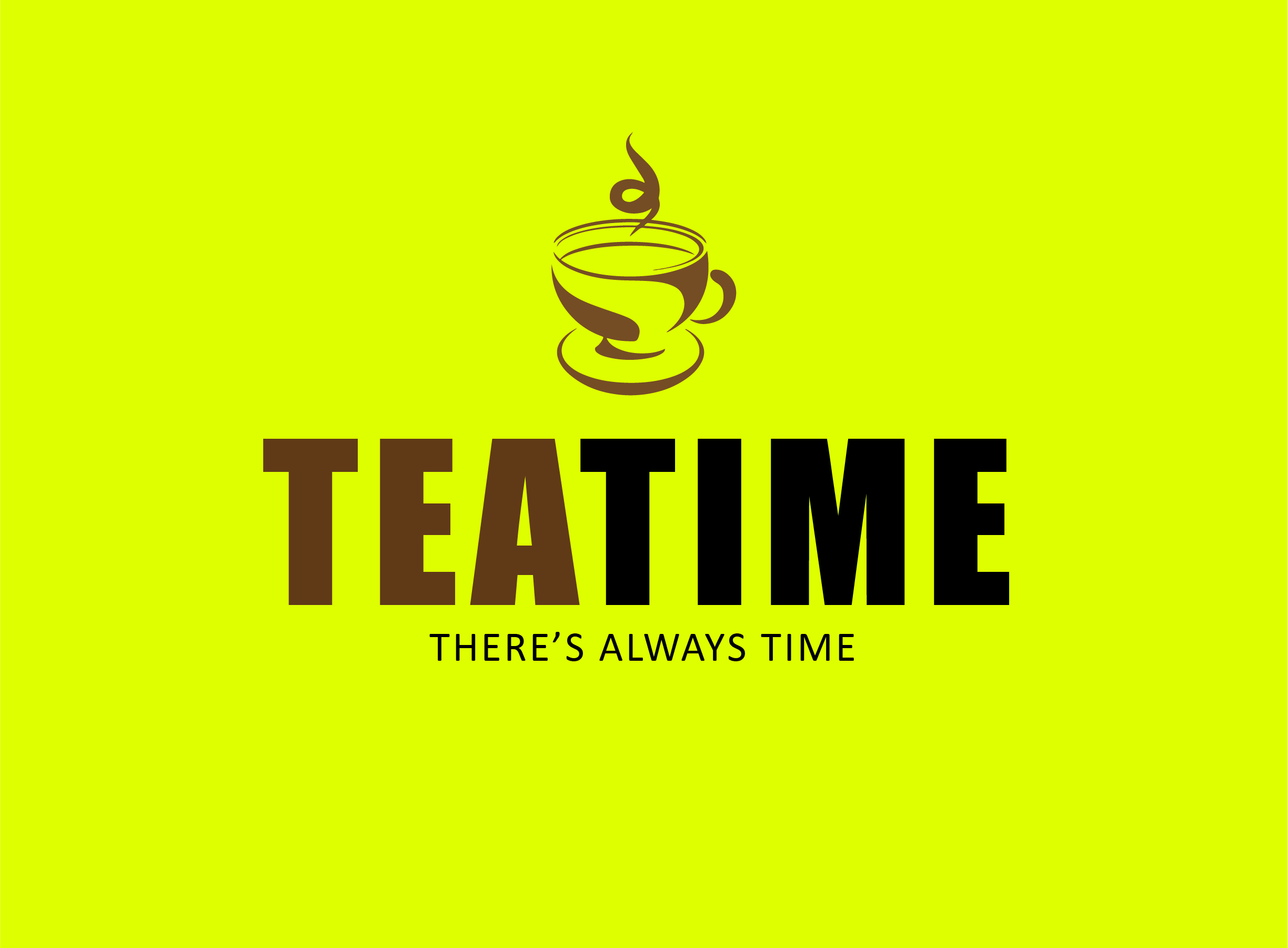 Tea time T Wordmark Logo Design - MasterBundles