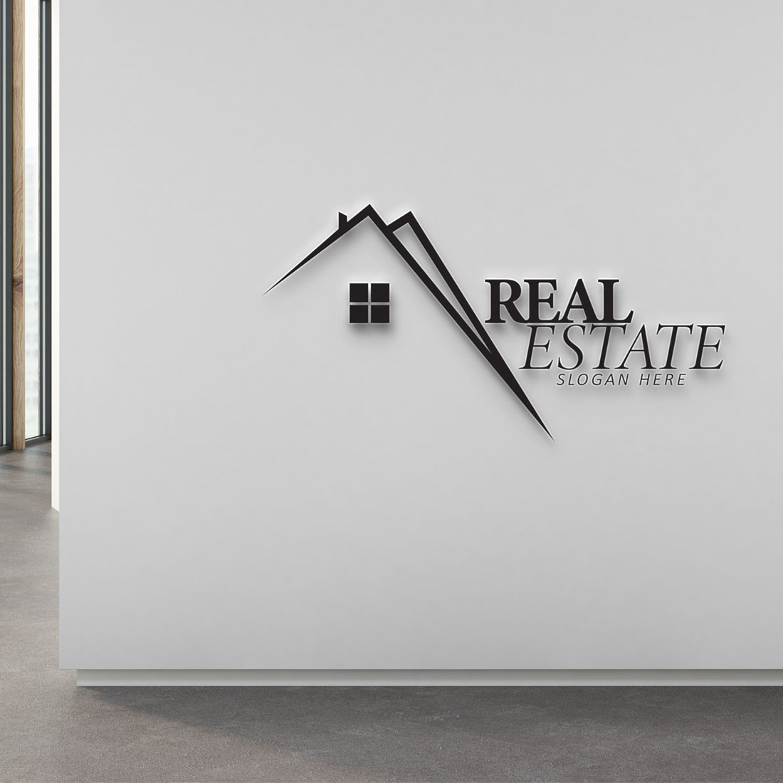 Stylish Realestate Home Logo Design - MasterBundles
