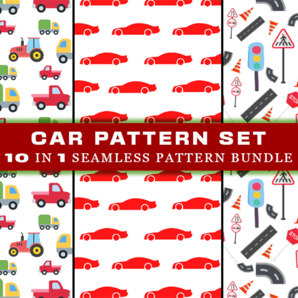 Car Seamless Pattern Collection - MasterBundles