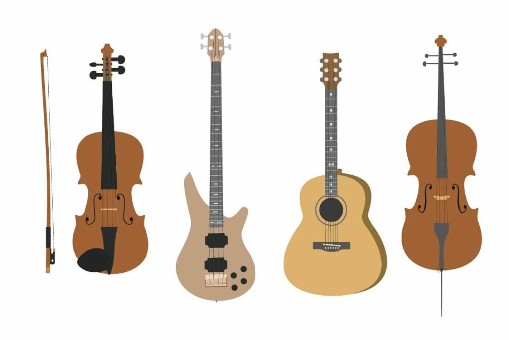 Musical Instruments Flat Style Set – MasterBundles