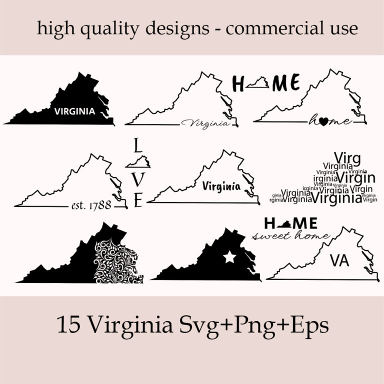 Virginia SVG Bundle – MasterBundles