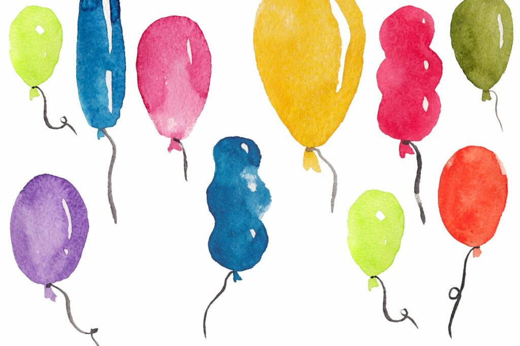 Watercolor Balloons – MasterBundles