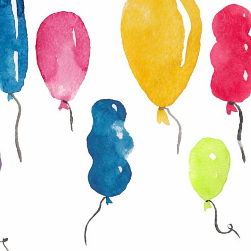 Watercolor Balloons – MasterBundles