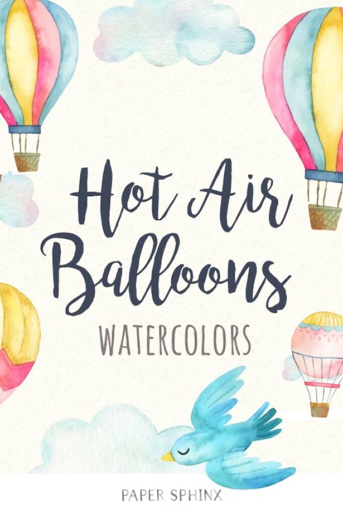 Watercolor Hot Air Balloons Clipart – MasterBundles