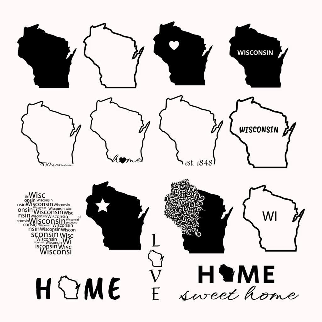 Wisconsin State Svg Bundle – MasterBundles