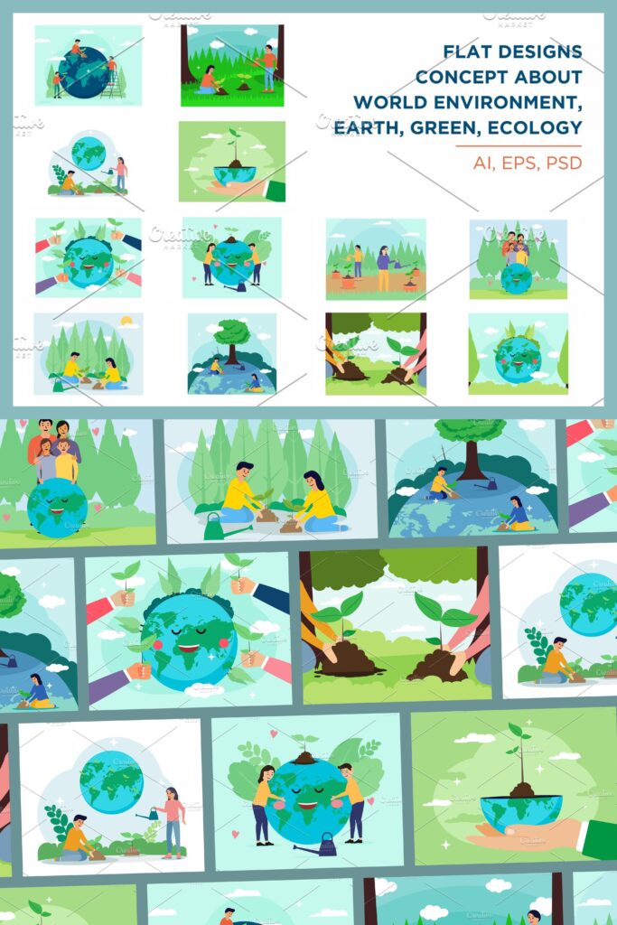 World Environment Day Flat Designs – MasterBundles