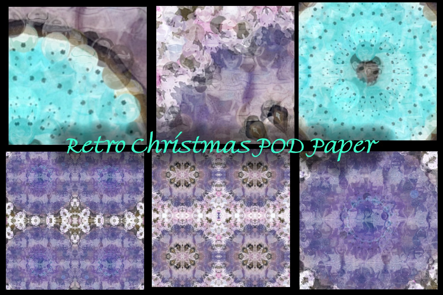 Elegant Lavender Watercolor Holly Digital Paper Design - MasterBundles