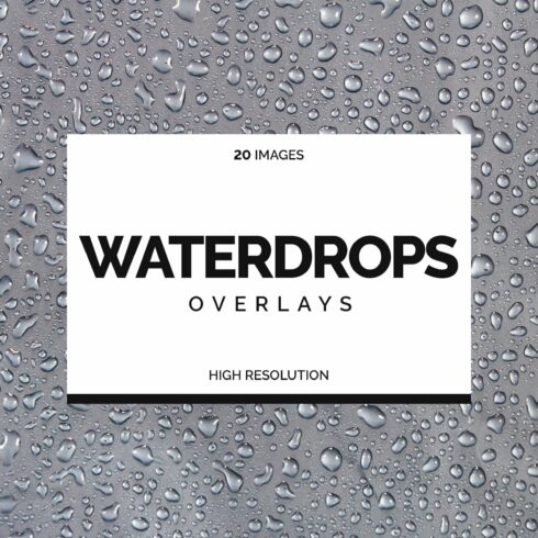 20 Water Drops Overlays – MasterBundles