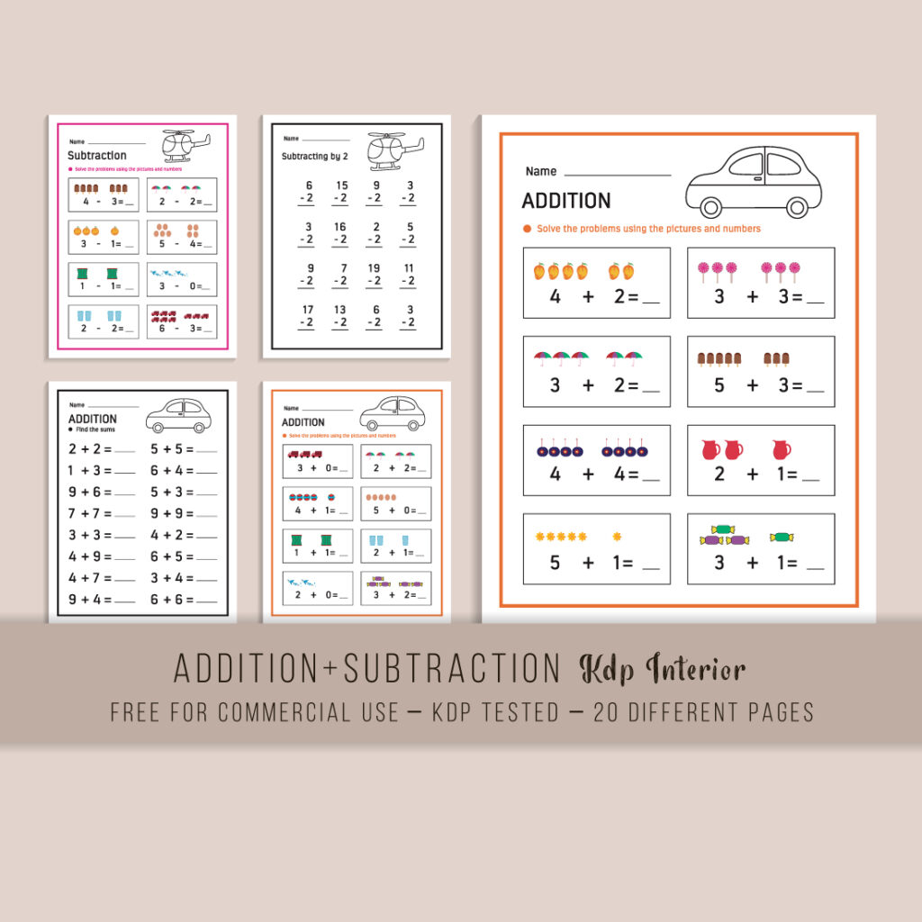 Addition + Subtraction (KDP Interior) | MasterBundles