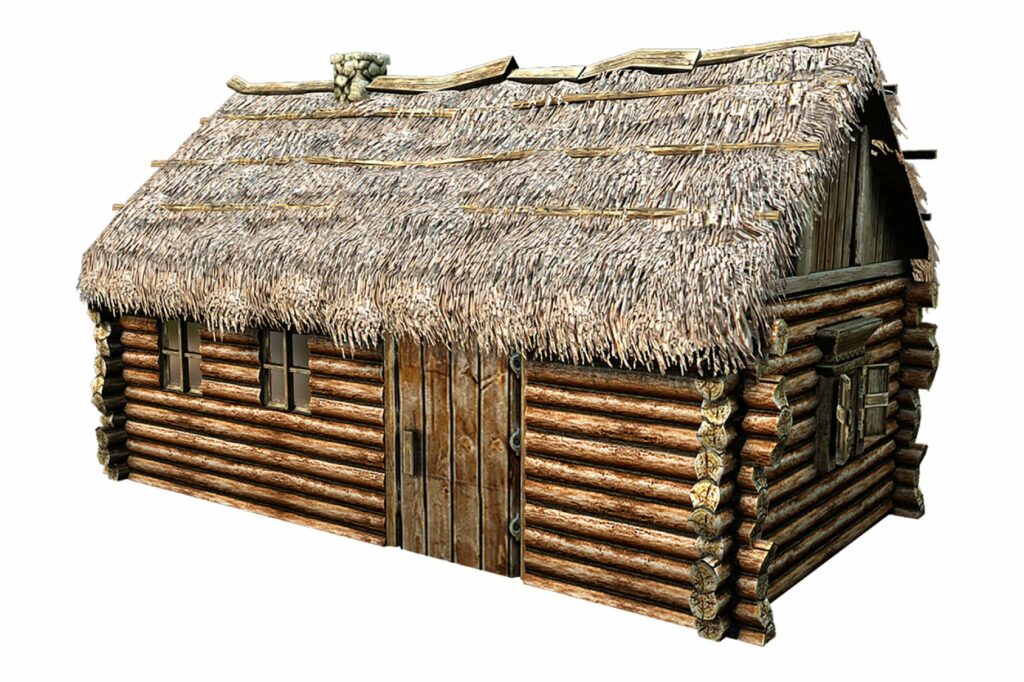 Wooden Thatch House – MasterBundles