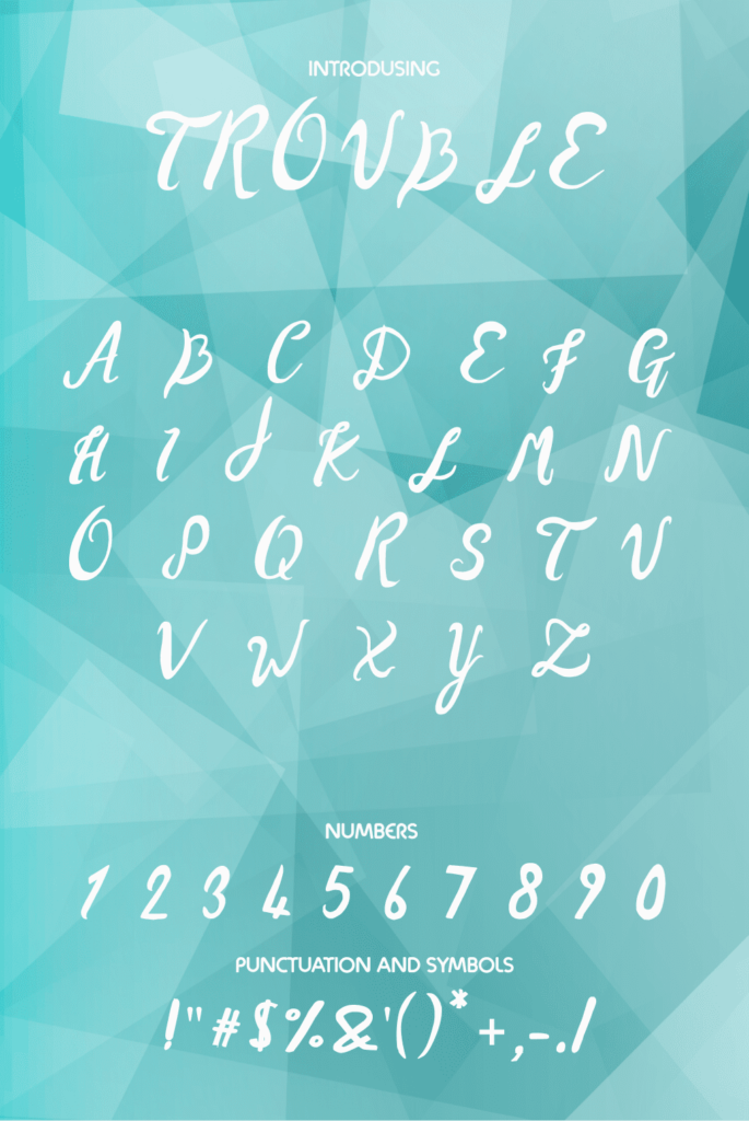 Trouble Font – MasterBundles