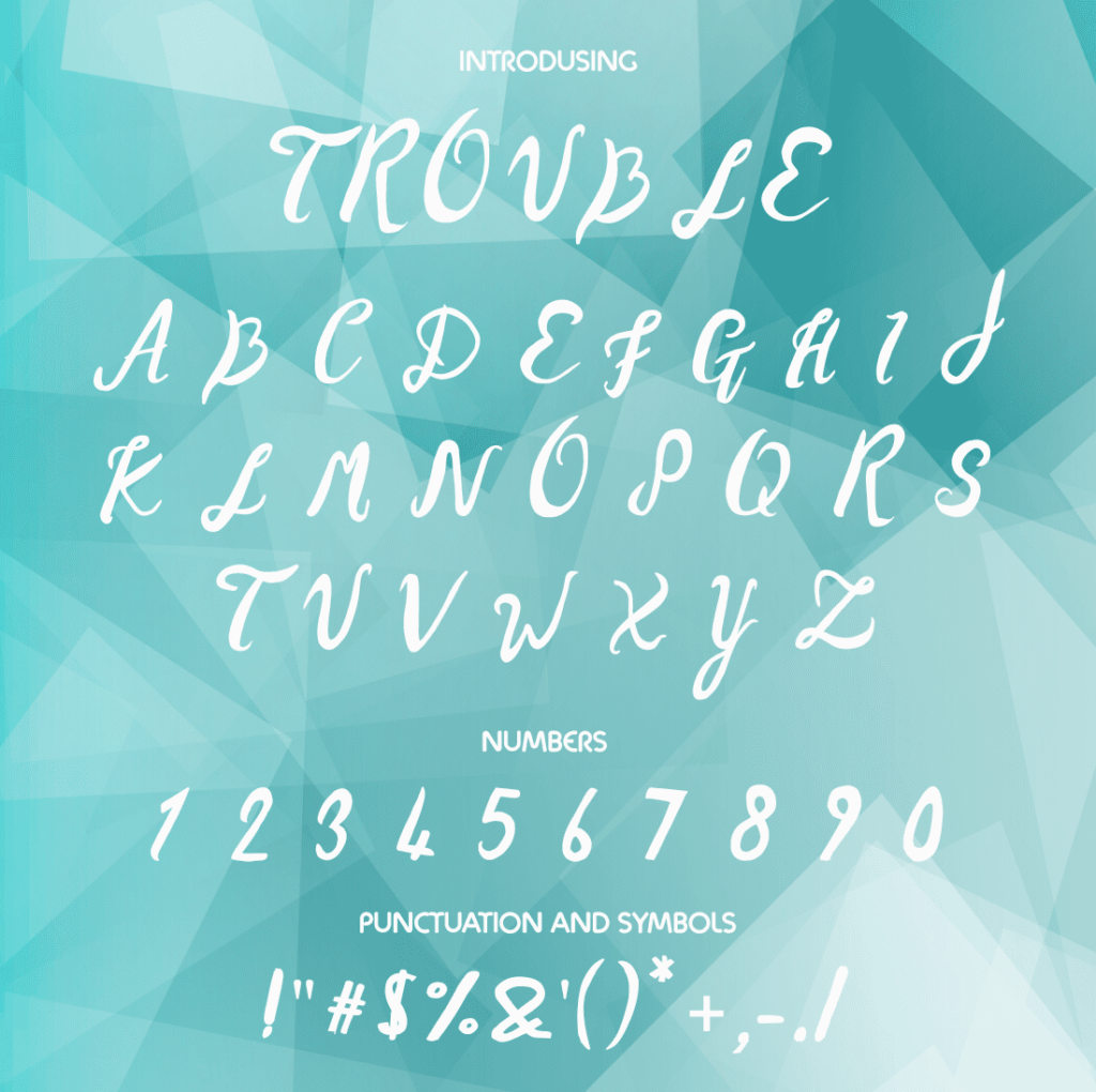 Trouble Font – MasterBundles