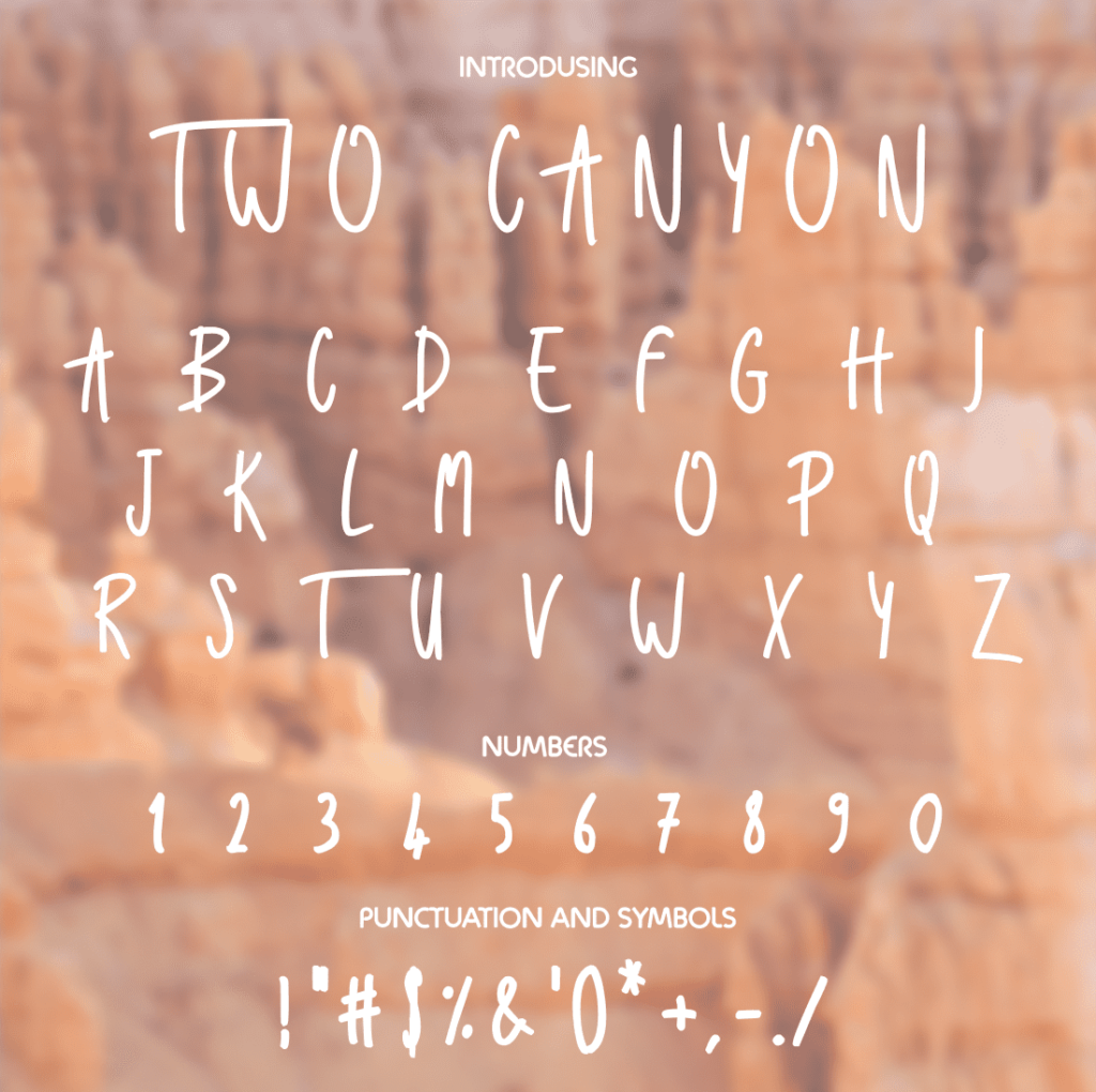Two Canyon Font – MasterBundles