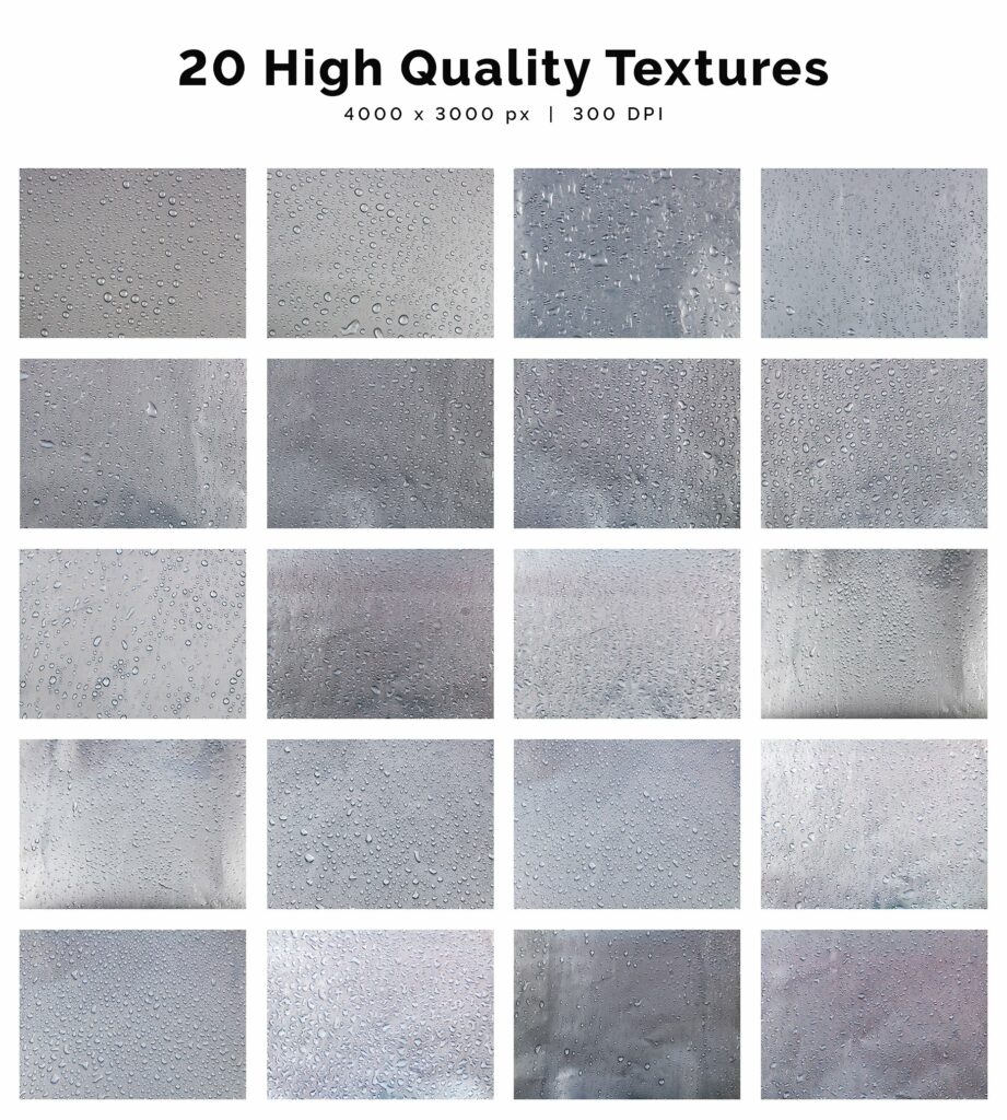 20 Water Drops Overlays – MasterBundles