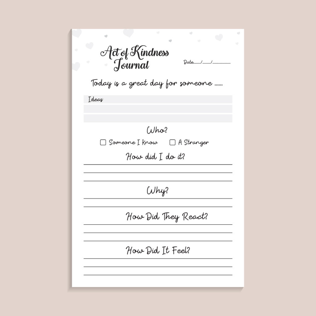 Act Of Kindness Journal KDP Interior | MasterBundles