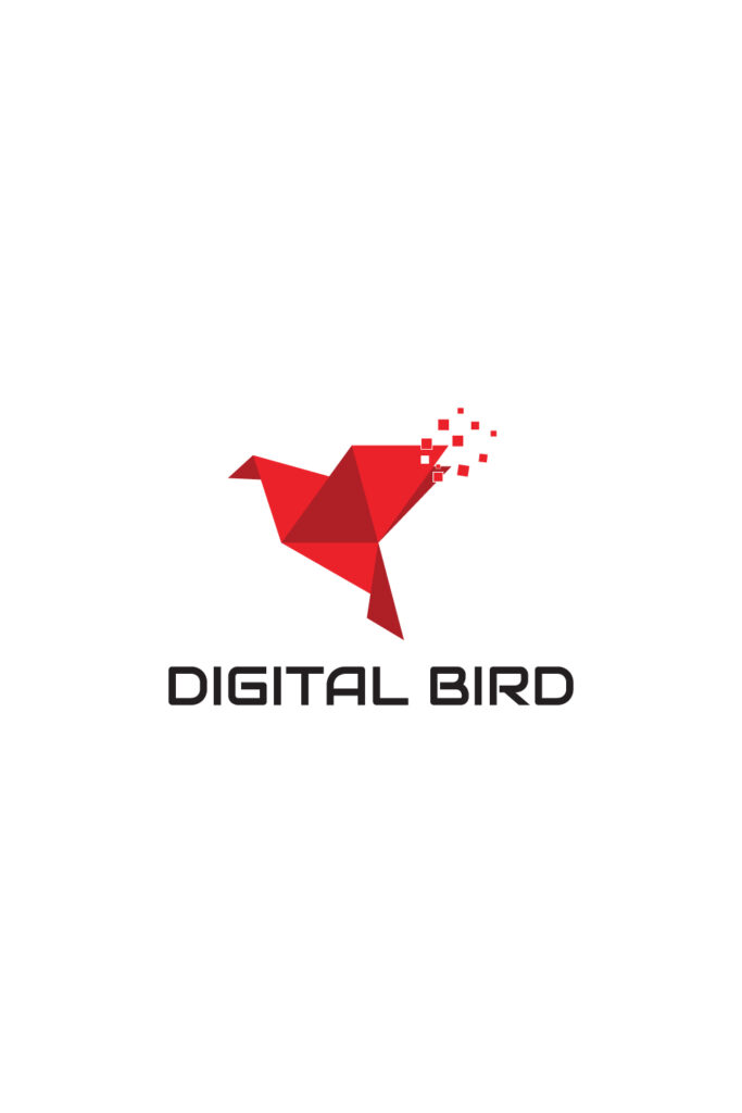 Digital Bird Logo Vector Design Template. | MasterBundles
