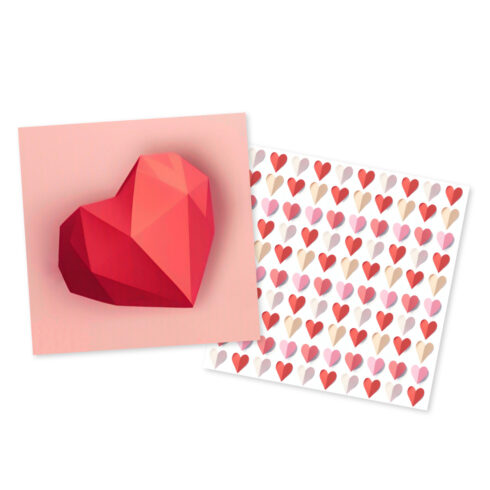 Valentine's Day Hearts Background Digital Paper - MasterBundles