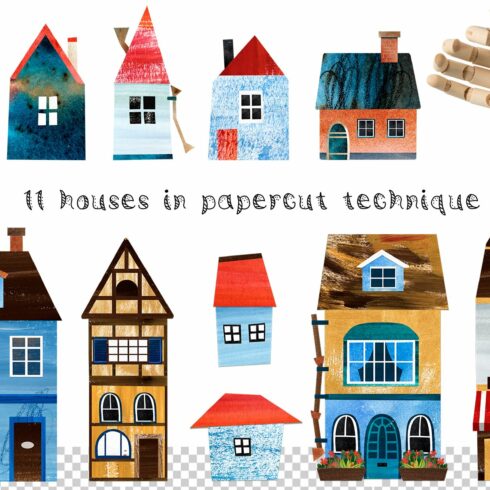 Papercut Collages - Watercolor Set – MasterBundles