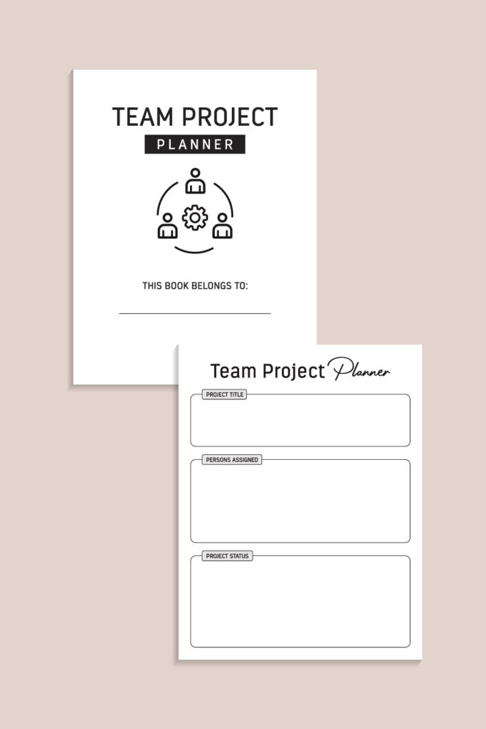 Team Project Planner (KDP Interior) | MasterBundles
