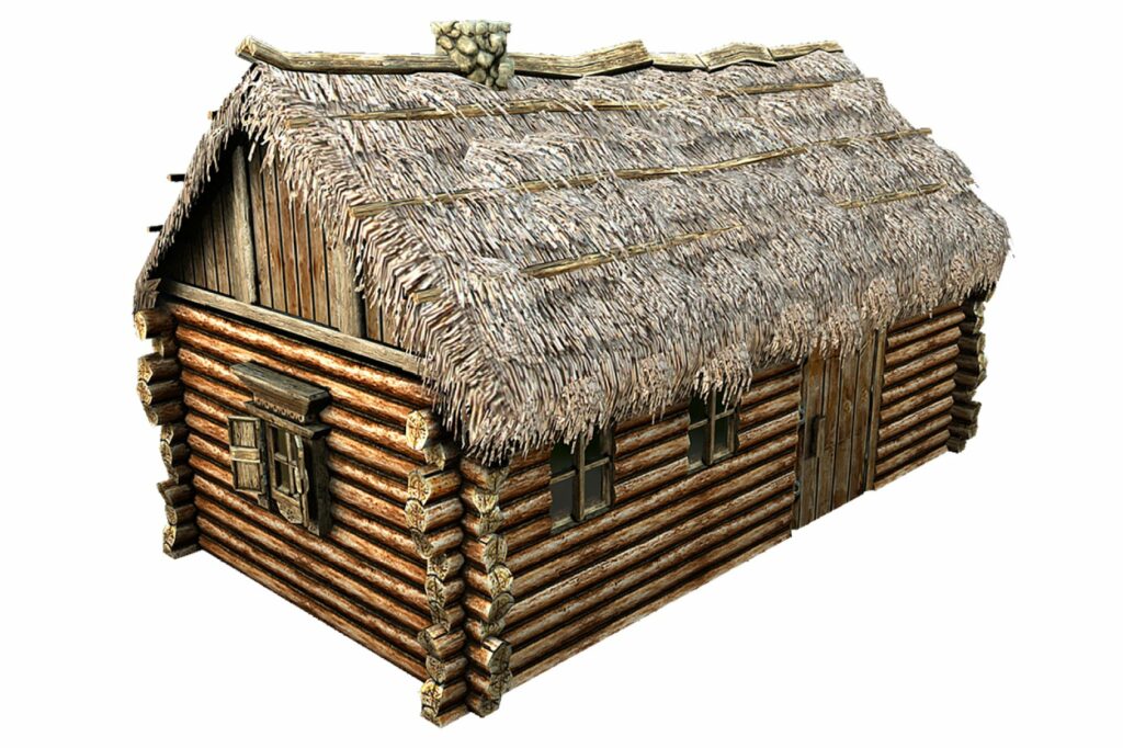 Wooden Thatch House – MasterBundles