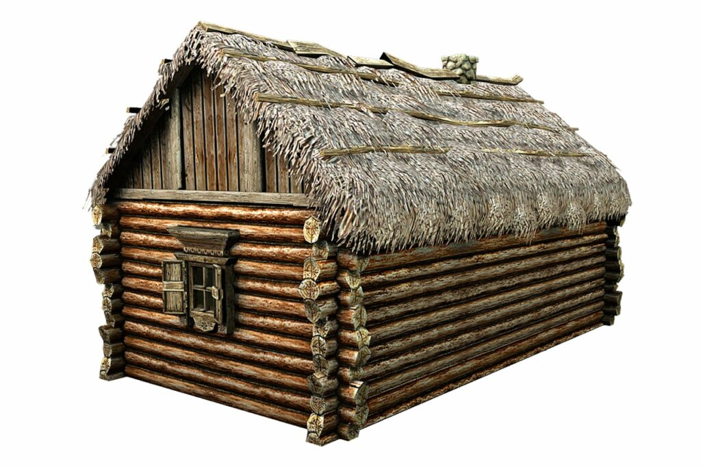Wooden Thatch House – MasterBundles