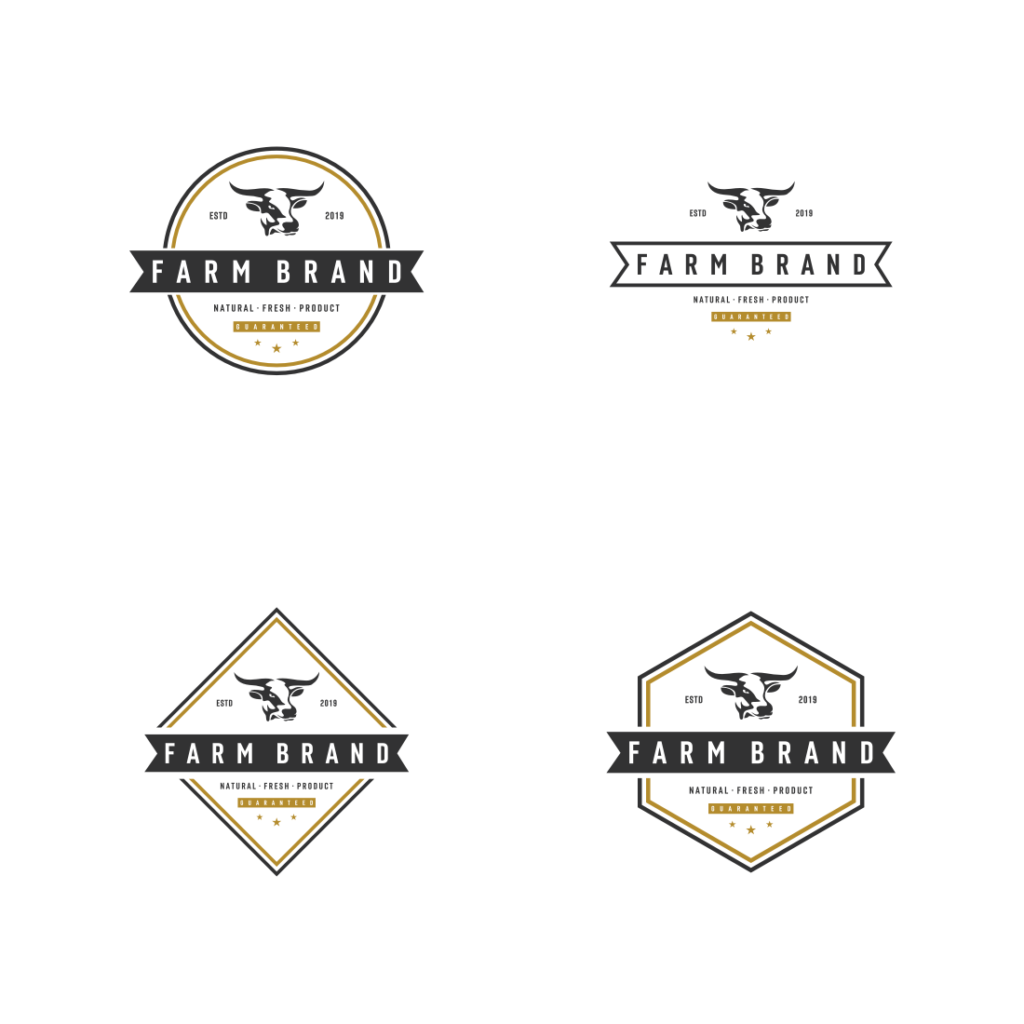 Green Farm Logos Vector Emblem - MasterBundles