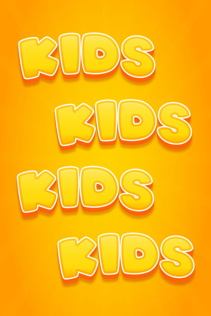 Kids Text Effect Template Premium Style | MasterBundles