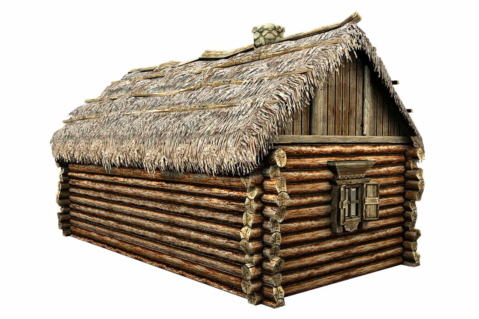 Wooden Thatch House – MasterBundles