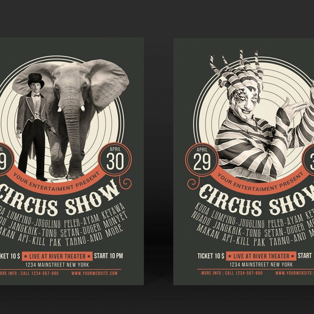 Circus Show Flyer – MasterBundles