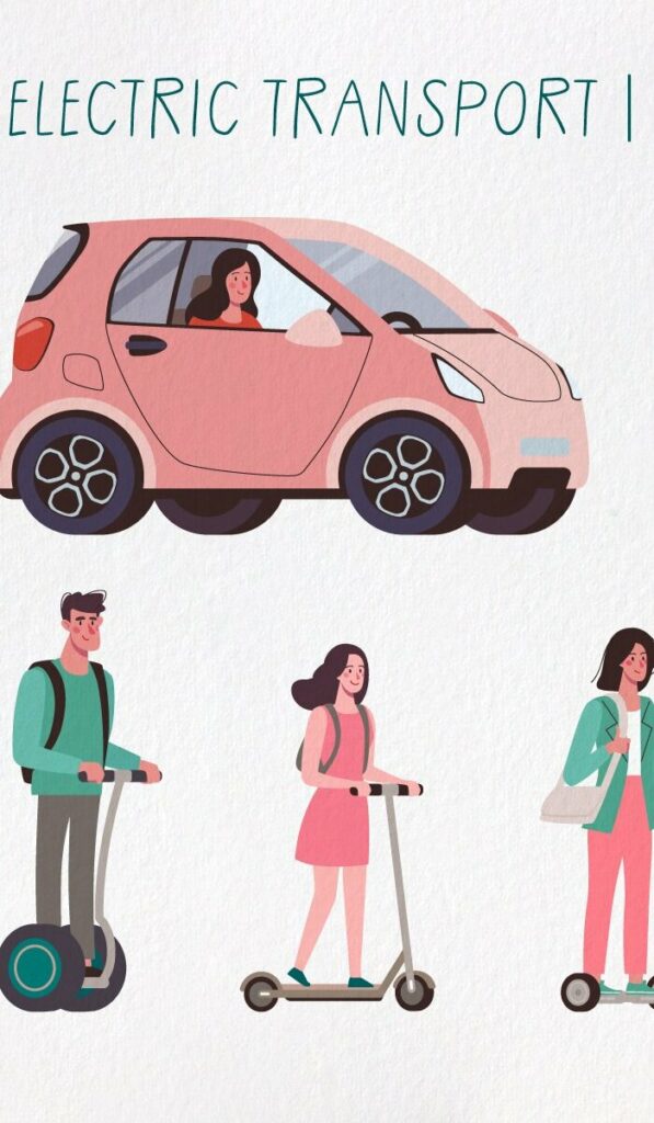 People Riding Eco Electric Transport – MasterBundles