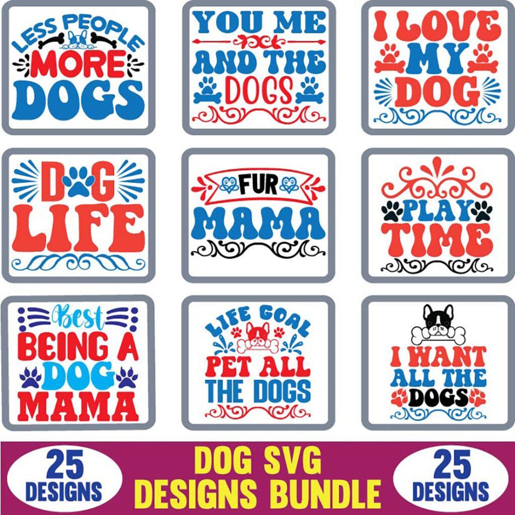 Dog SVG Designs Bundle | MasterBundles
