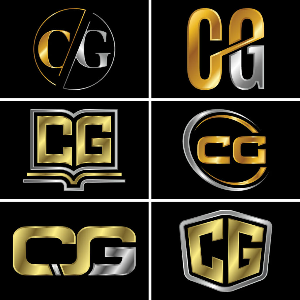 C G Initial Letter Logo design, Graphic Alphabet Symbol for Corporate ...