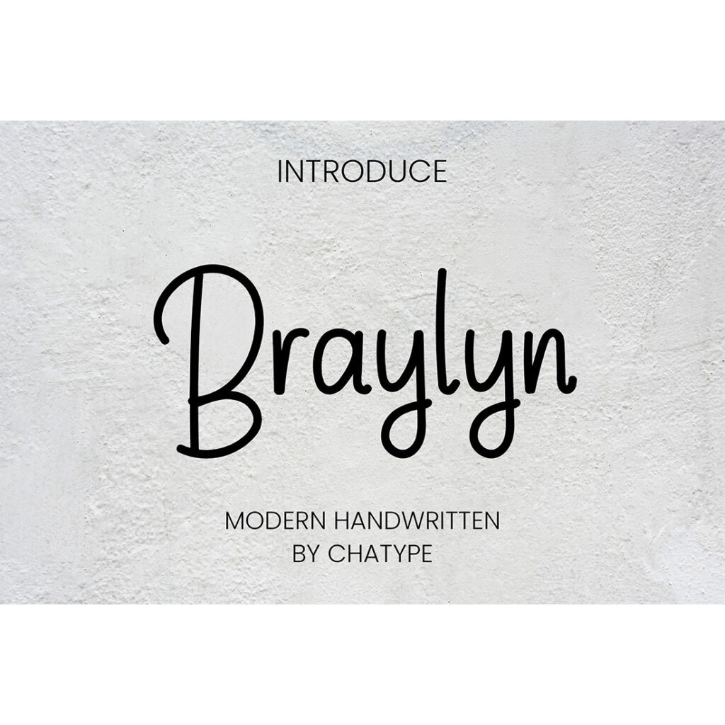 Braylyn Font - MasterBundles