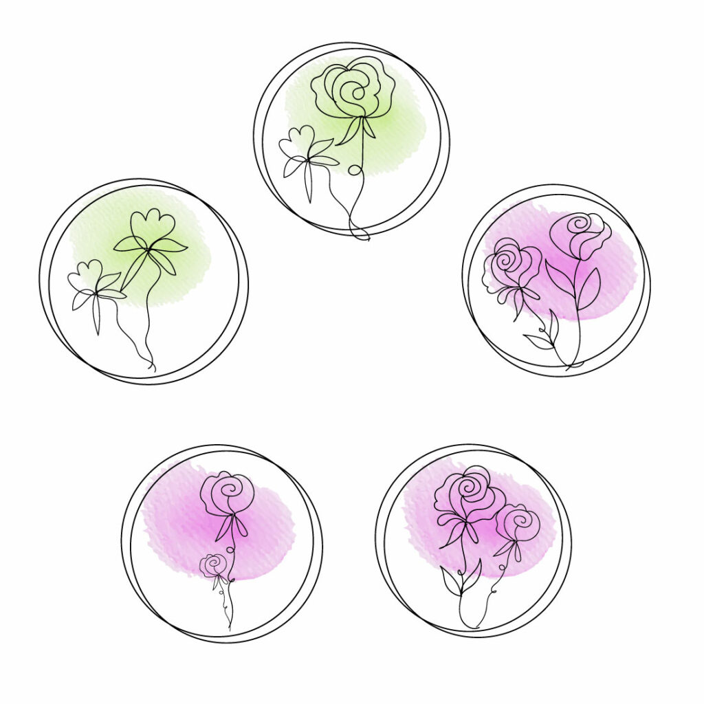 Simple Rose Line Art - MasterBundles