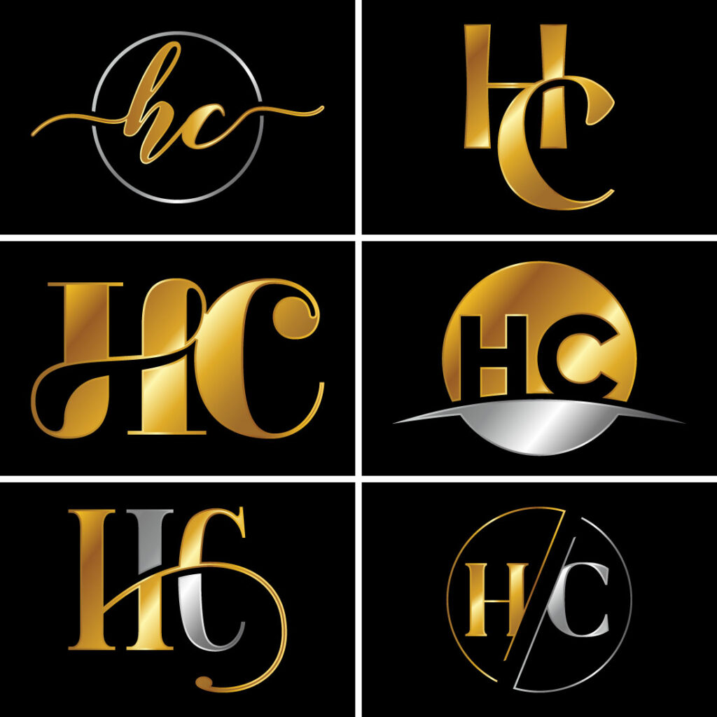 Initial Letter H C Logo Design Vector Template. Graphic Alphabet Symbol ...
