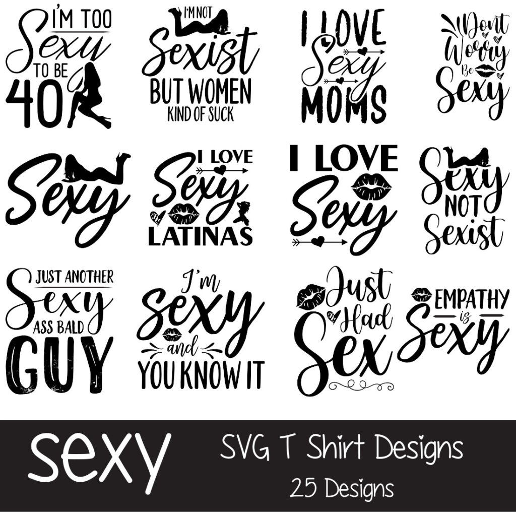 Sexy SVG T-Shirt Design Bundle | MasterBundles