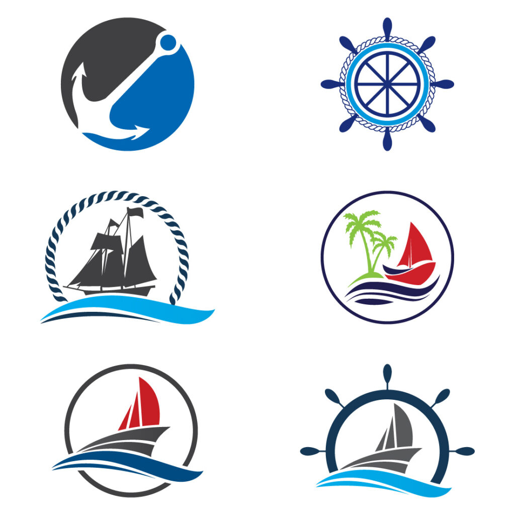 Logo Design Vector Template For The Shipping Company - MasterBundles