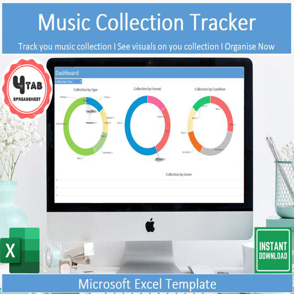 Music Collection Tracker | Library for Vinyl, Tape, CD - MasterBundles