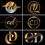 C D Initial Letter Logo design, Graphic Alphabet Symbol for Corporate ...