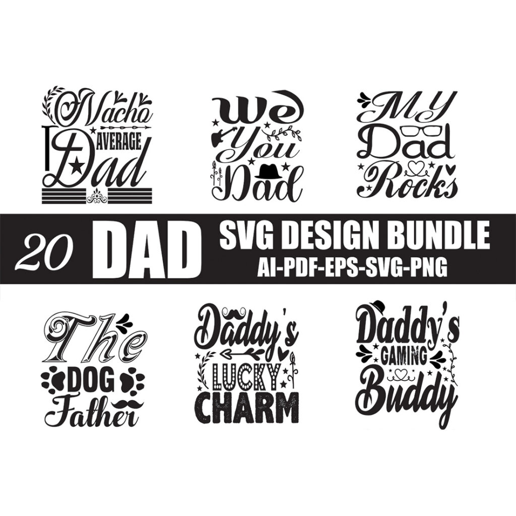 Dad SVG Designs Bundle | MasterBundles