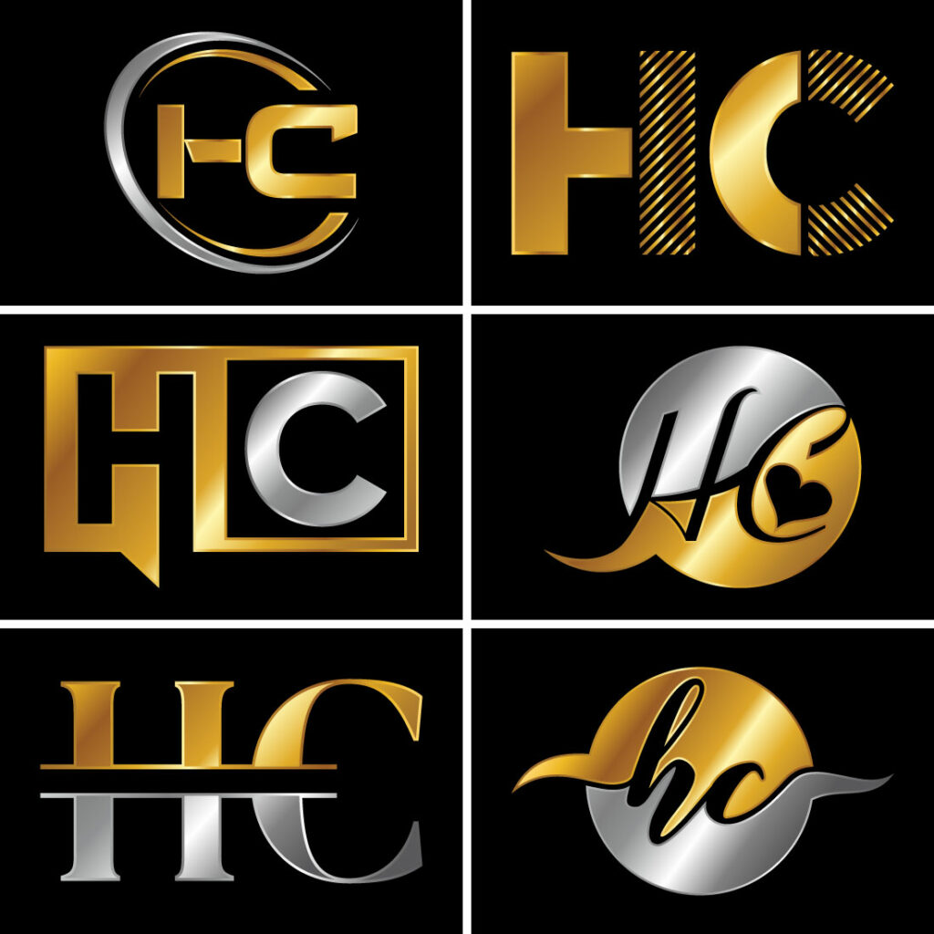 Initial Letter H C Logo Design Vector Template. Graphic Alphabet Symbol ...