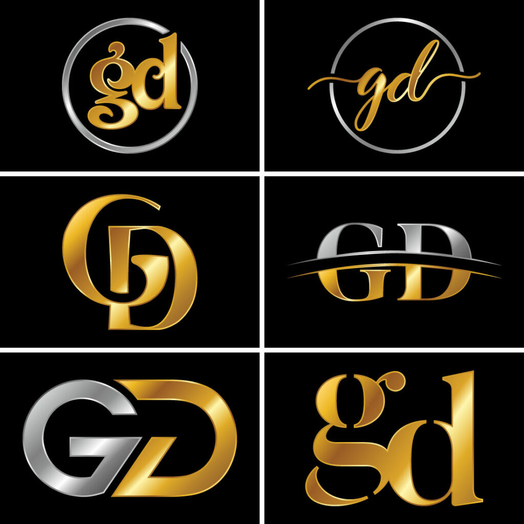 Initial Letter G D Logo Design Vector Template. Graphic Alphabet Symbol ...