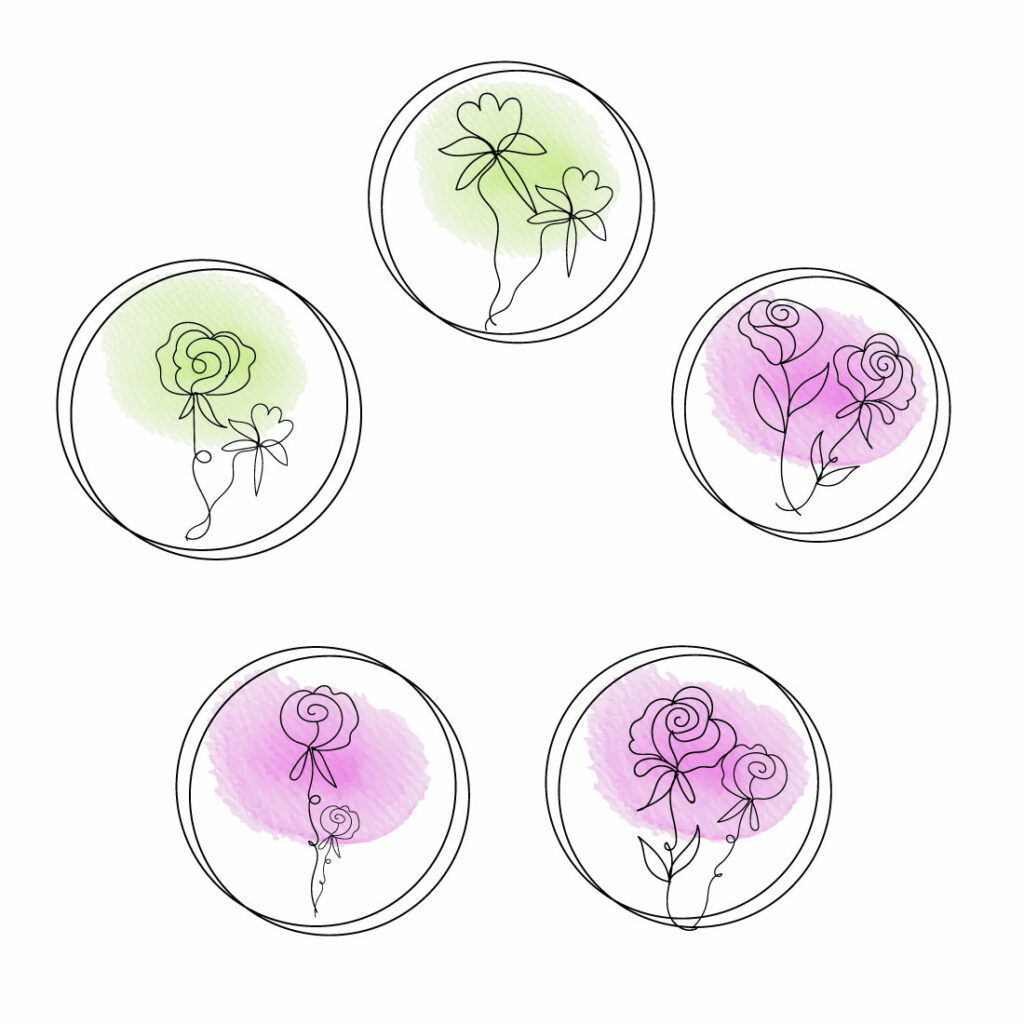 Creative Floral Liner Art Bundle - MasterBundles