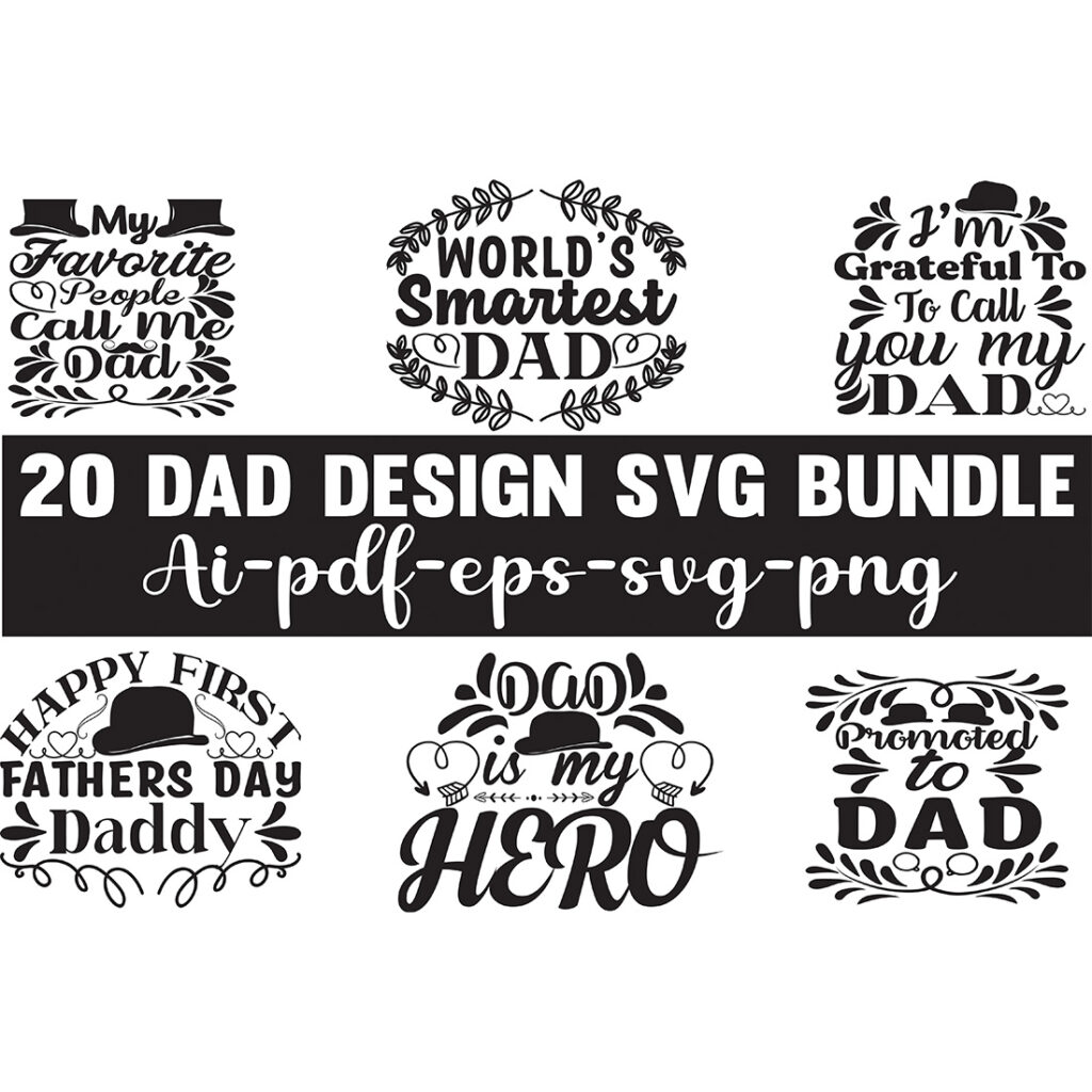 Dad SVG Designs Bundle | MasterBundles