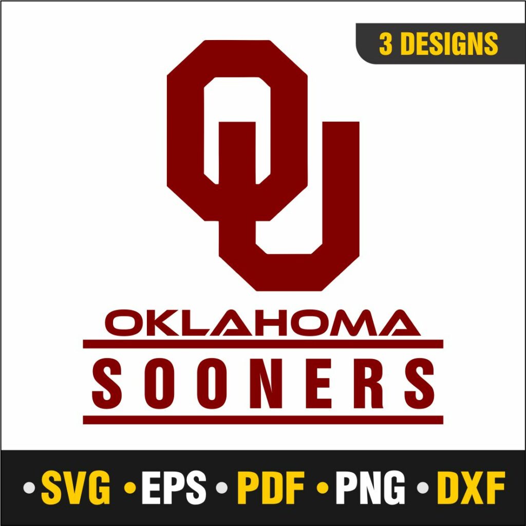 Oklahoma Sooners College Monogram - MasterBundles