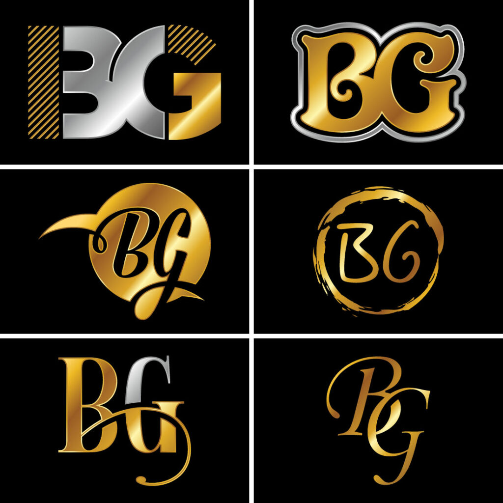 Initial Letter B G Logo Design Vector Template. Graphic Alphabet Symbol ...